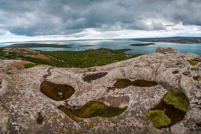Rock pools and islands stock photo. Image of exotic, blue - 33834220