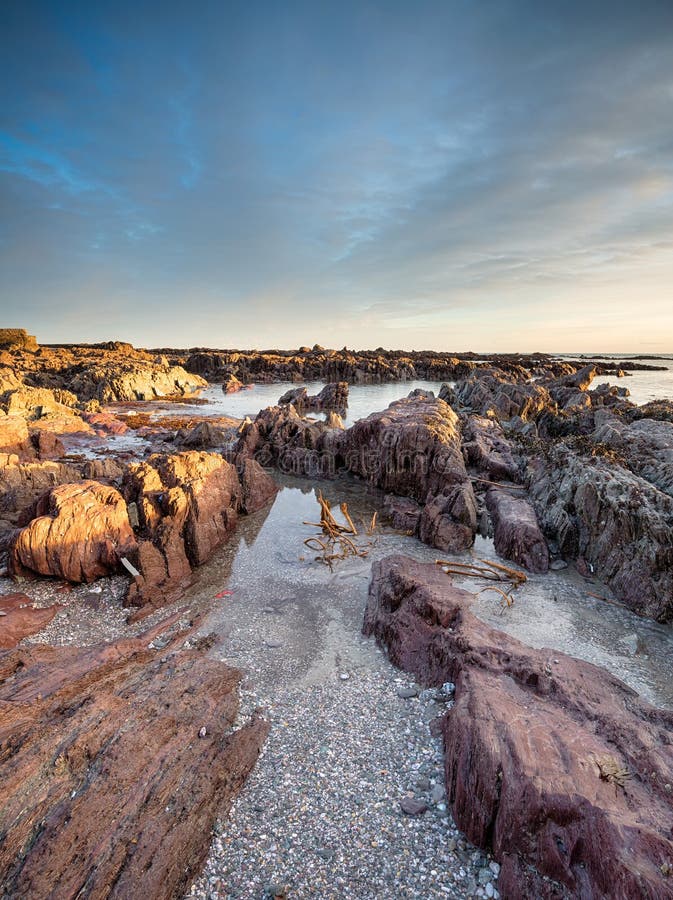 Rock Pools on the Sea Shore Stock Photo - Image of backdrop, aspect ...
