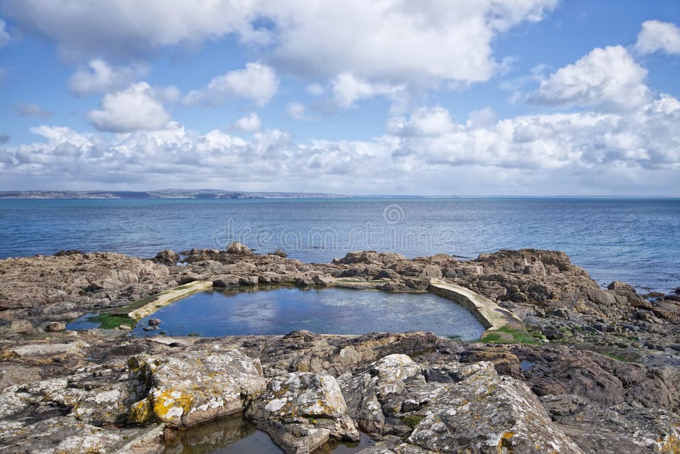 Rock Pools at Mousehole stock photo. Image of scenic - 54926450