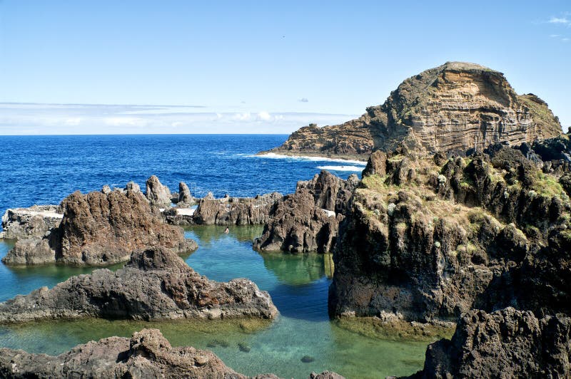 Rock pools on the seafront stock photo. Image of beach - 24146100