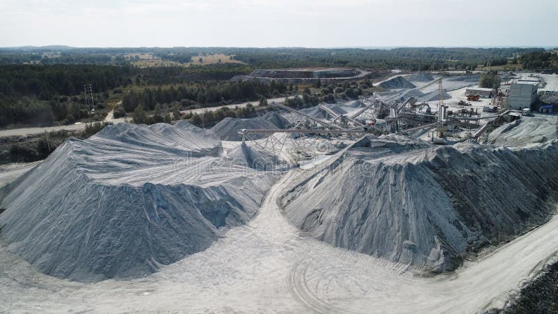 Rock Quarry stock image. Image of dirt, loader, hill - 163918619