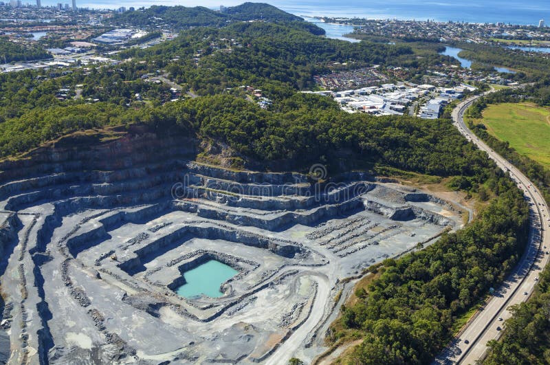 Rock quarry stock image. Image of suburban, view, landscape - 31695731