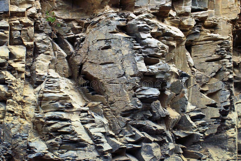Rock Quarry Wall Texture Closeup Stock Photo - Image of granite ...