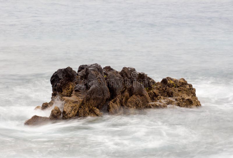 Rock reef in the sea stock image. Image of evening, nature - 33277431