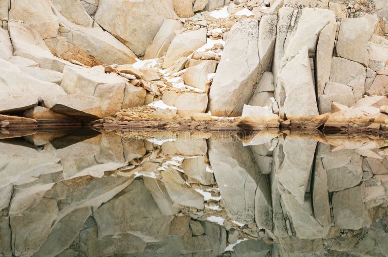 Rock Reflection stock photo. Image of shore, wilderness - 35158058
