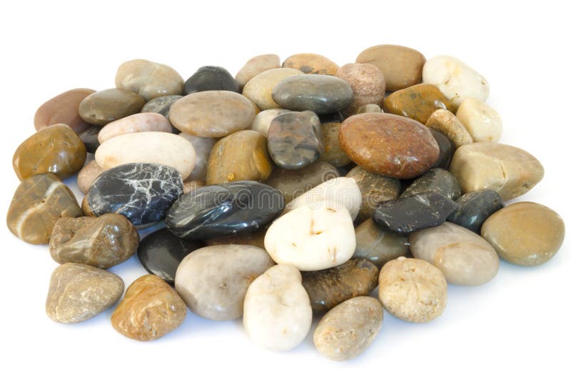 Big Stone and Rock Isolated on White Background Stock Photo - Image of ...