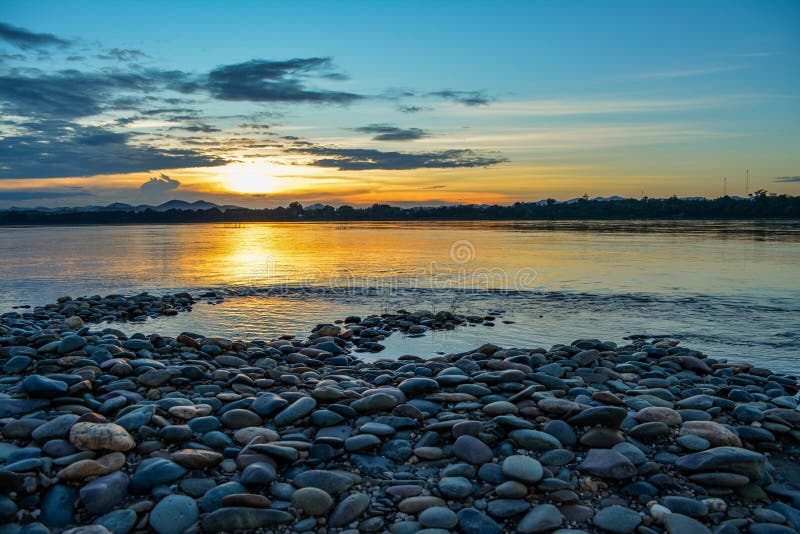 Rock and sunset stock image. Image of sunset, building - 176796227