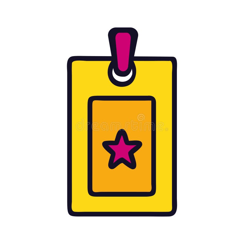 Rock and Roll Backstage Pass Icon Stock Vector - Illustration of yellow ...