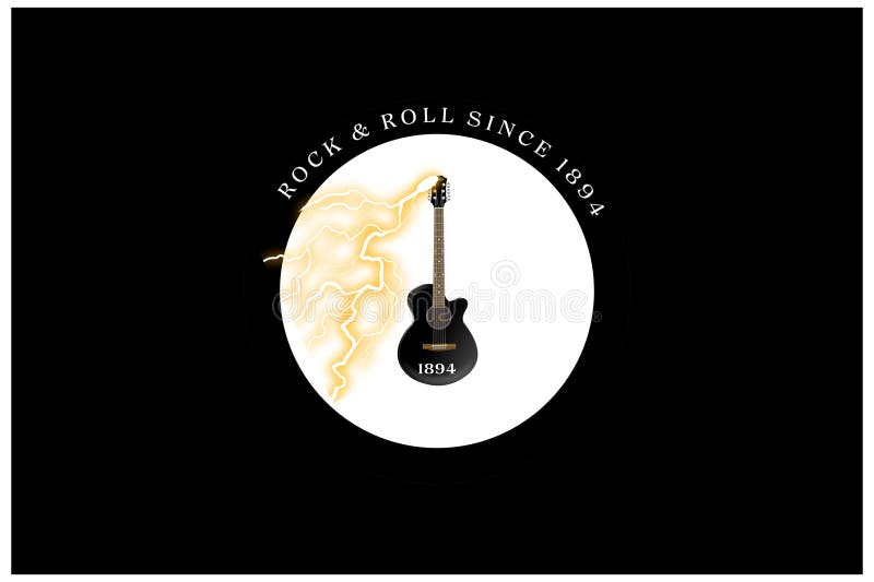 Rock & roll logo stock illustration. Illustration of band - 297977096