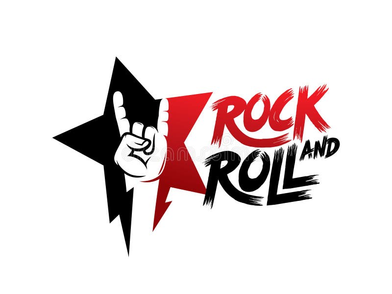 Rock and Roll Logo Symbol or Icon Template Stock Illustration ...