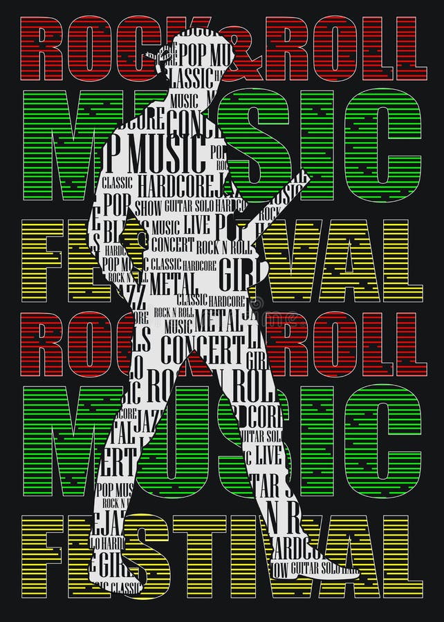 Rock Roll Posters Stock Illustrations 249 Rock Roll Posters Stock