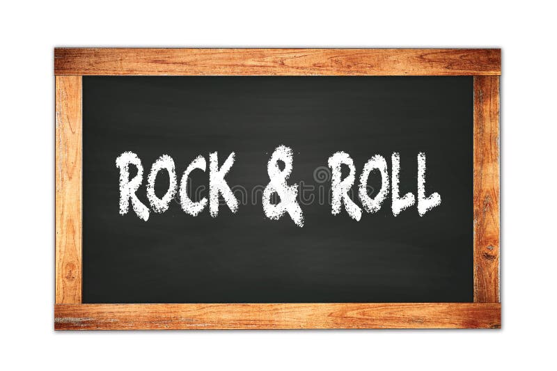 ROCK Text Written on Red-black Rectangle Stamp Stock Illustration ...