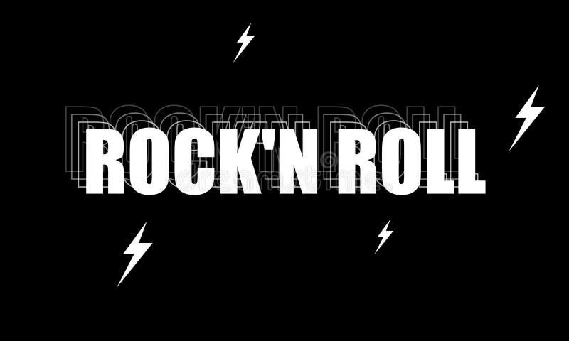 Rock and Roll Typography World Day Stock Vector - Illustration of rock ...