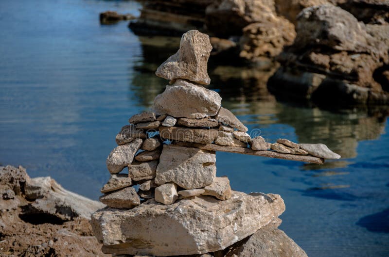 Rock s sculptures stock image. Image of guide, marker - 35775013