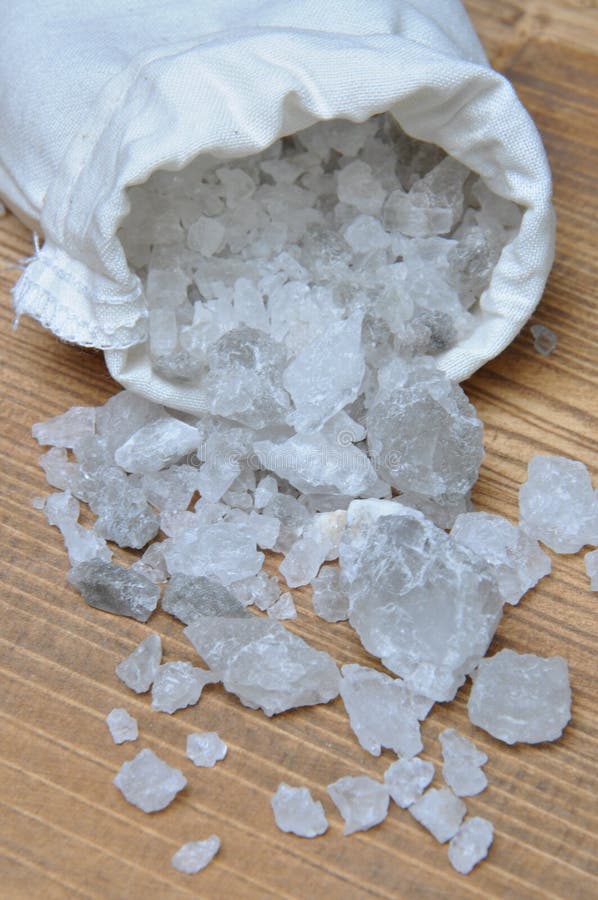 Rock salt in a bag stock photo. Image of crystallization - 35735192