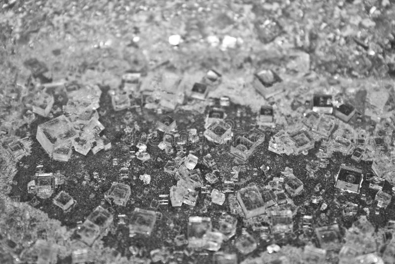 Very Tiny and Shiny Rock Salt Cube Crystals Stock Photo - Image of ...