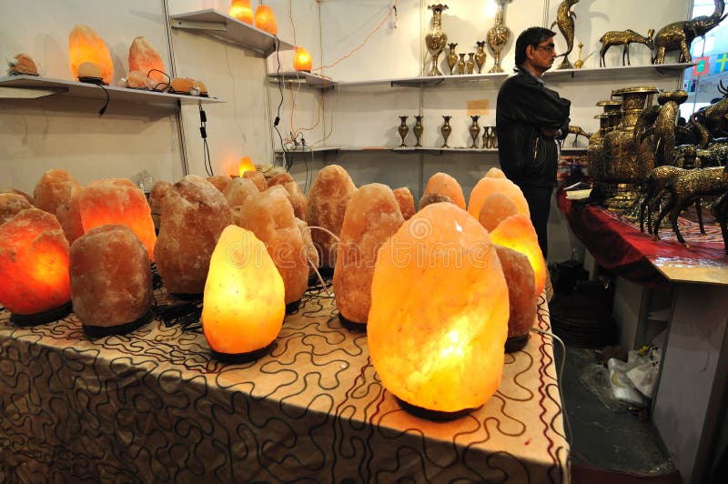 Rock Salt Lamp from Pakistan Editorial Image - Image of decorative ...