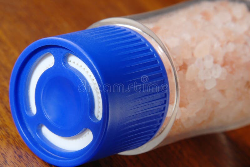 Rock salt shaker stock photo. Image of french, macro - 18586194