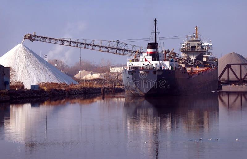 Rock Salt Ship, Detroit Load Stock Photo - Image of detroit, michigan ...