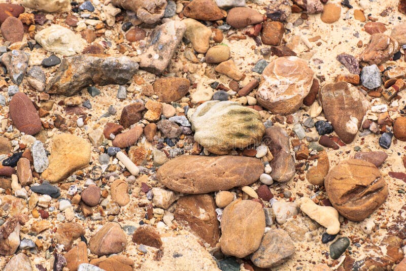 Rock with Sand Texture Photographed from Above / Background with Stones ...