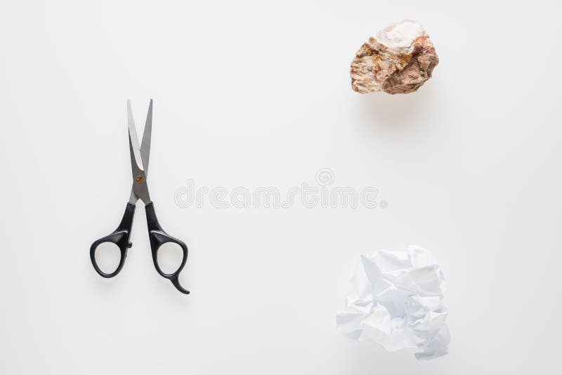 Rock, Scissors, Paper. Hand Game Stock Image - Image of hand, nature ...