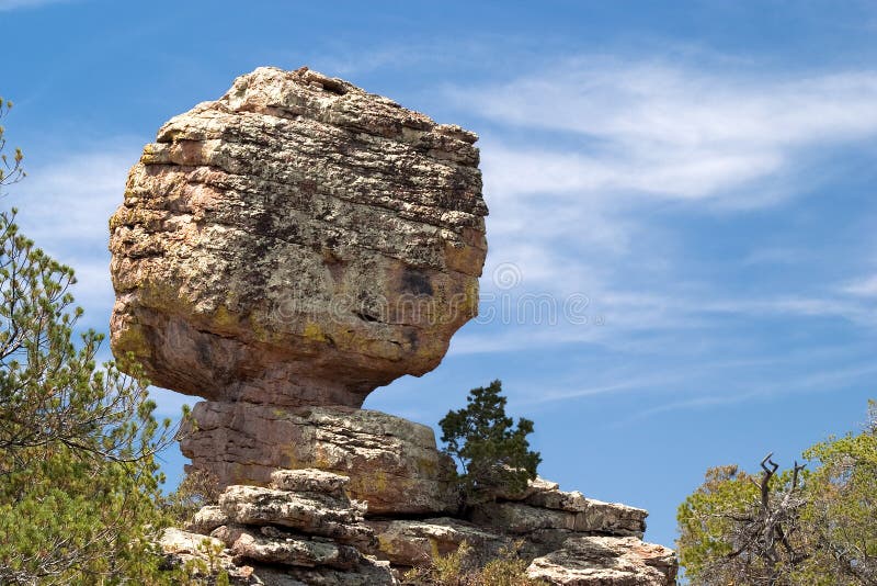 Big Balanced Rock stock photo. Image of rock, formation - 1597490