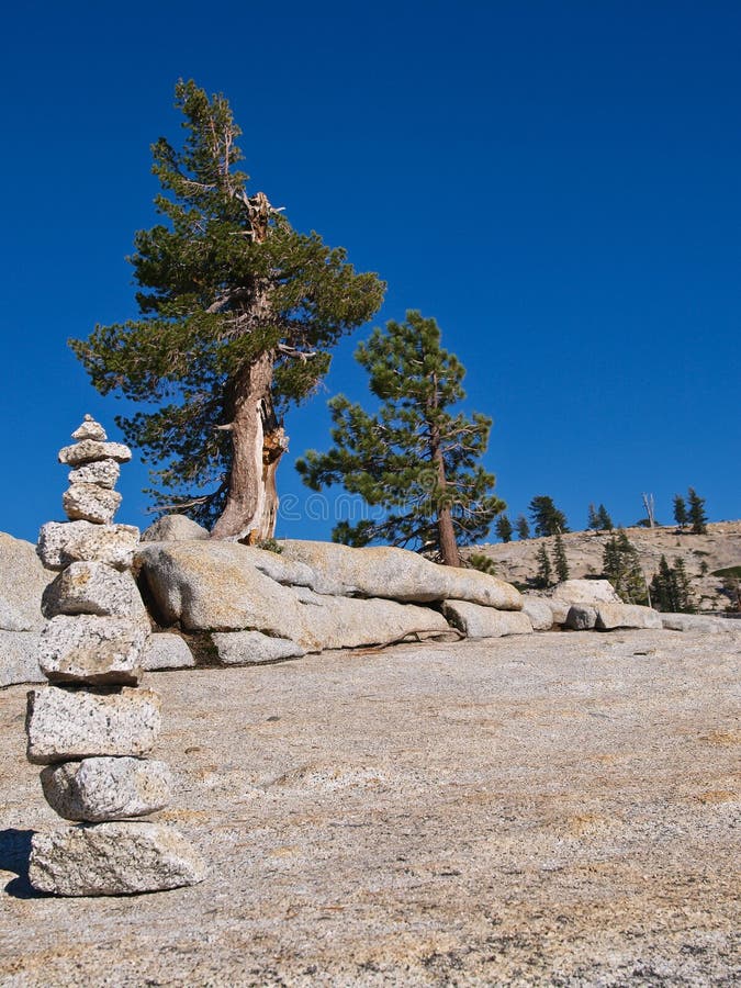 Rock Sculptures and Pine Trees Stock Image - Image of clouds, america ...