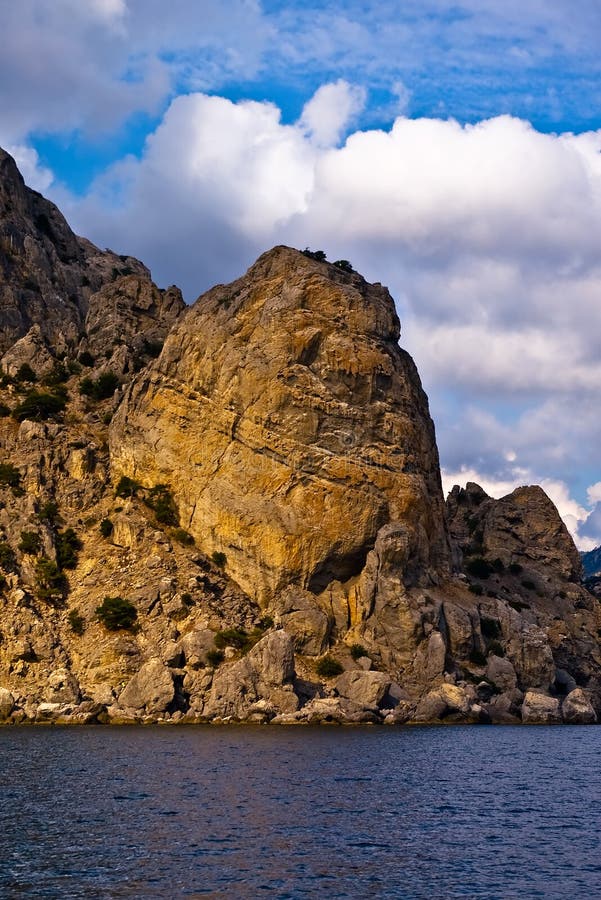 Rock from the sea stock photo. Image of stone, rock, ecological - 12877460