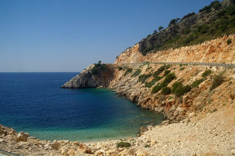 Rock and sea. stock image. Image of rock, cliff, cruise - 27530755