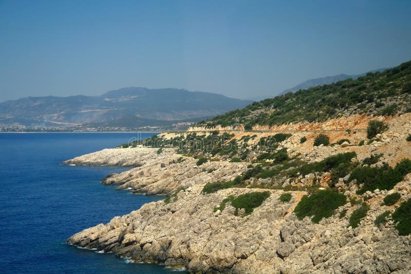 Rock and sea. stock image. Image of blue, nature, cruise - 27530837