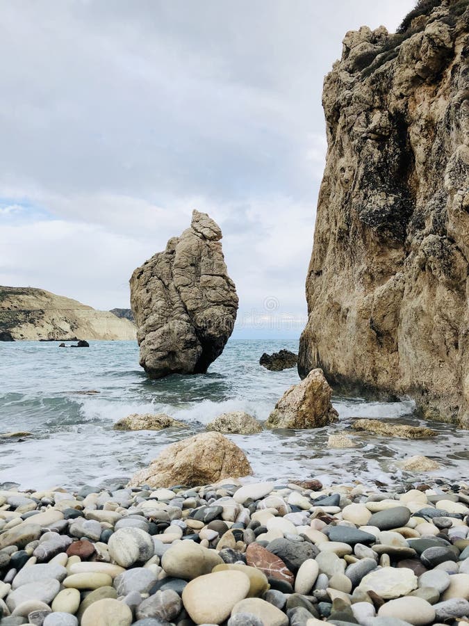 Rock in the sea stock photo. Image of view, stone, beautiful - 169846006
