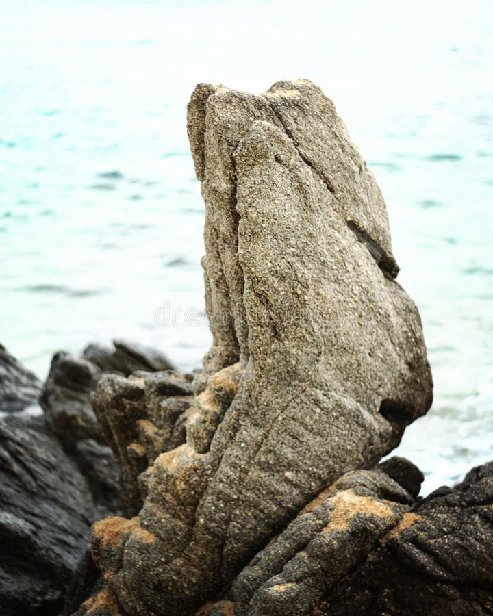 Sea rock stock image. Image of vacation, summer, ocean - 113596165