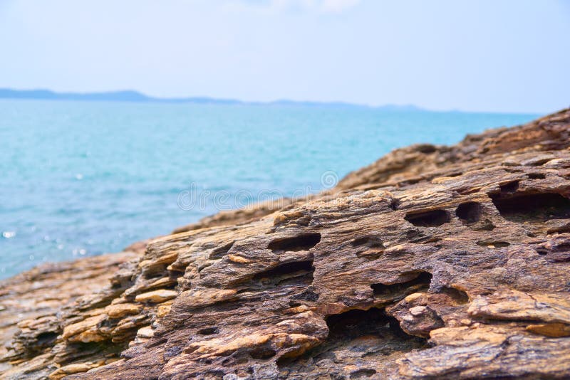The Rock Shape of the Beach. Stock Photo - Image of rock, tropical ...