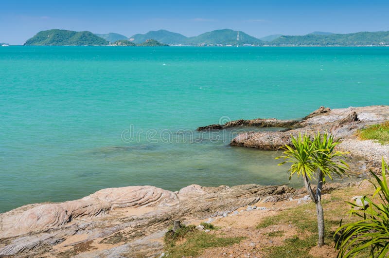 Rock shore, Thailand stock photo. Image of white, outdoor - 36355792