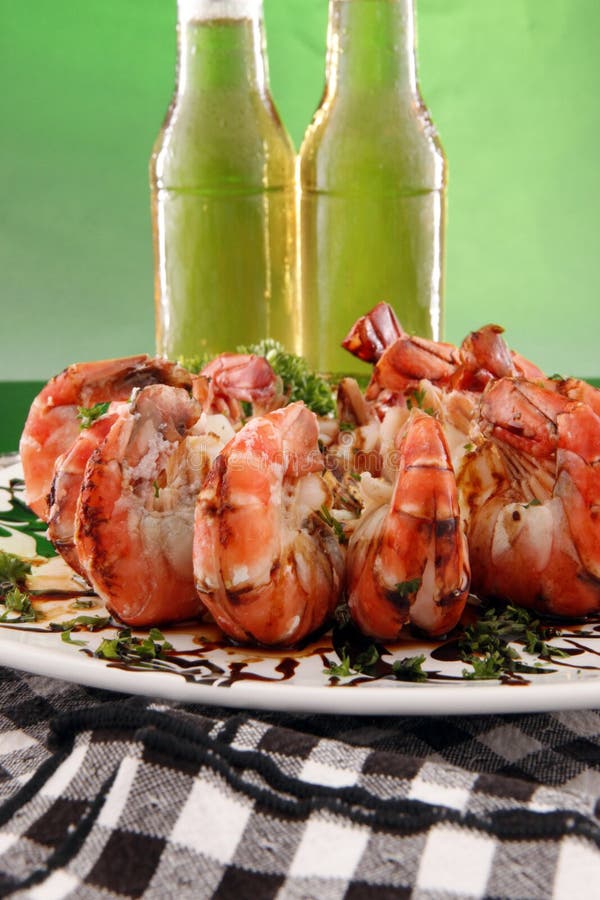 Rock shrimp and beer stock image. Image of beverage, yellow - 9401685