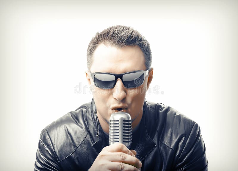 Rock singer stock photo. Image of metal, band, angry - 46128008