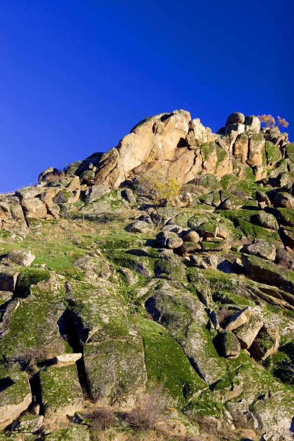 Rock and sky stock image. Image of solitude, scene, spring - 3730835