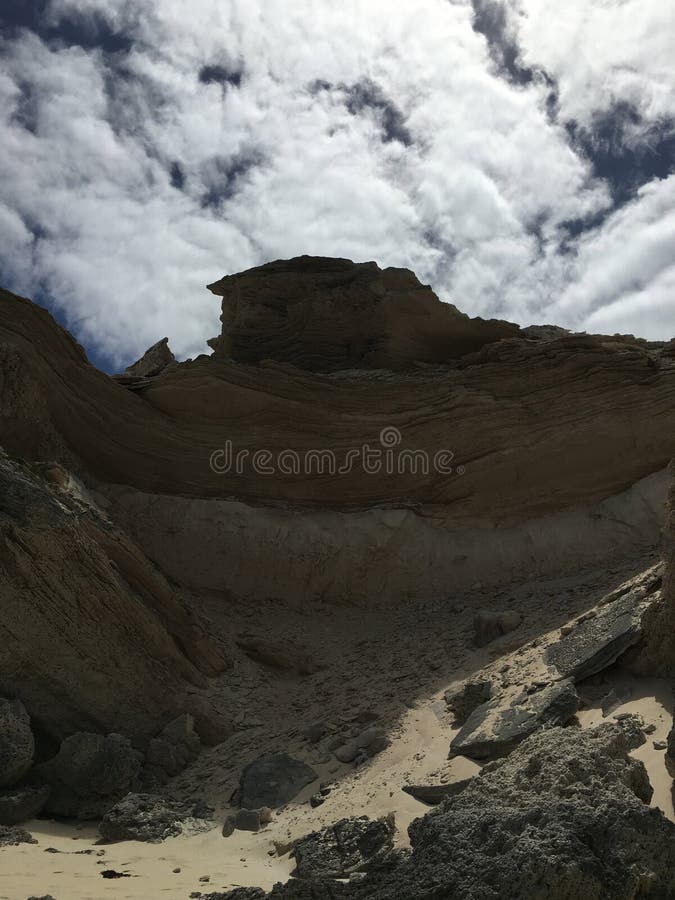 A Rock in the Sky stock image. Image of moutain, rock - 120373359