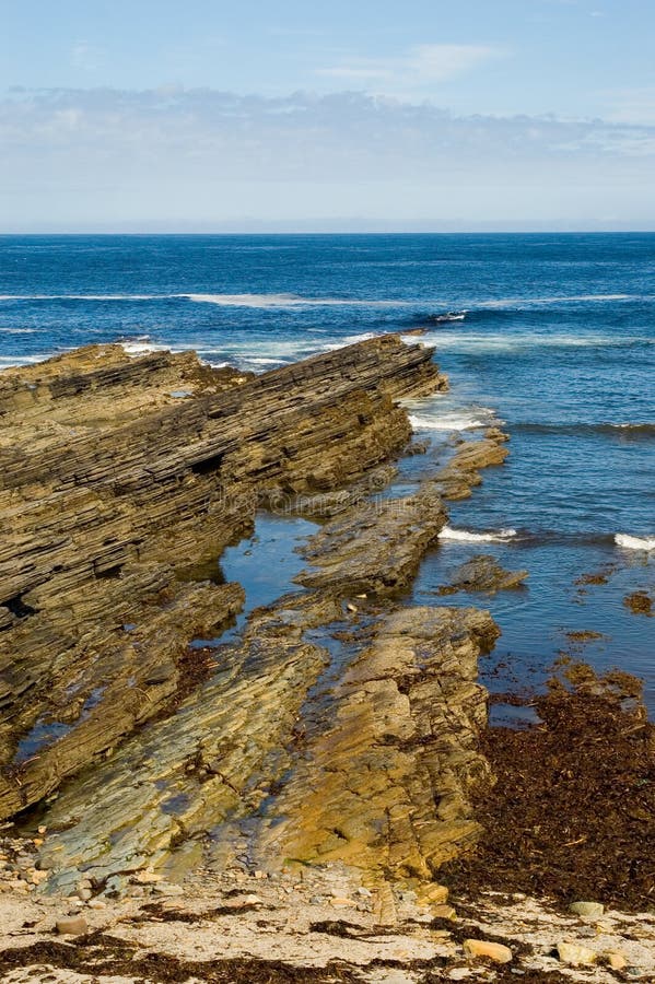 Rock Slabs at Birsay Bay, Orkney Stock Photo - Image of stone, travel ...
