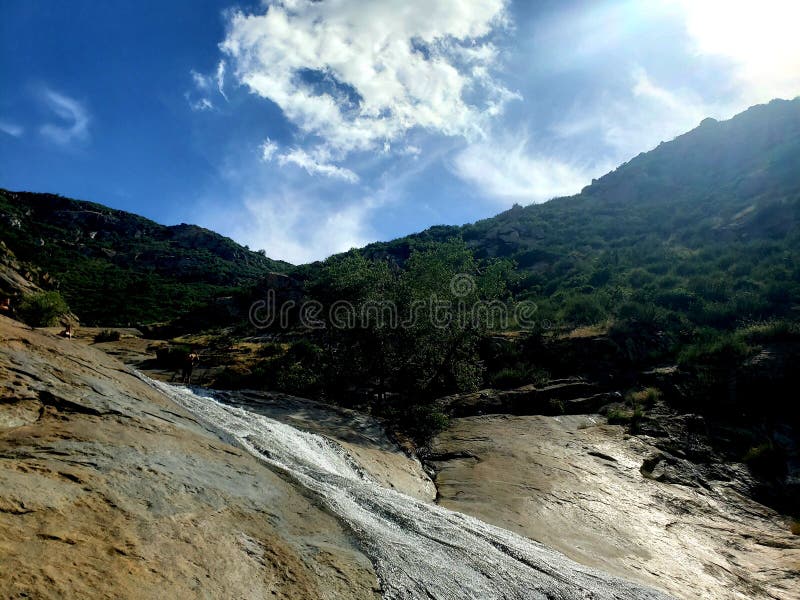 Rock Slide of 3 sisters stock photo. Image of plateau - 203071138