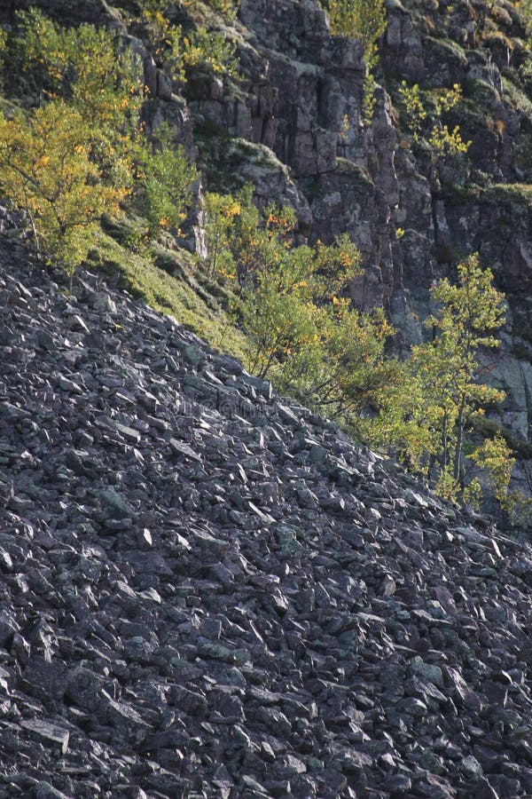 Rock Slope stock photo. Image of vegetation, distan, white - 46548910