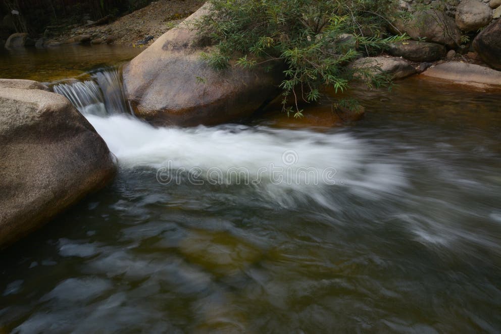 Small waterfall stock image. Image of rainforest, tropical - 120489555