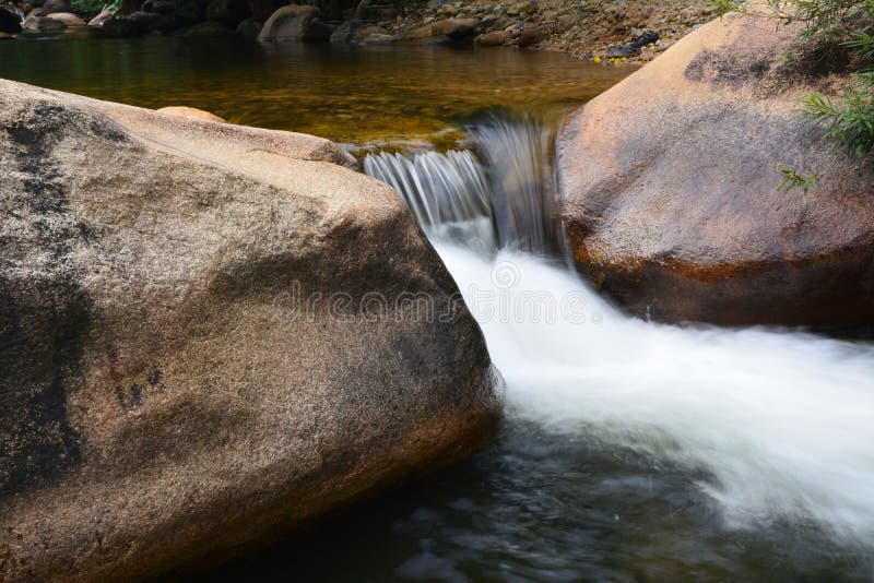 Waterfall top view stock photo. Image of tropical, tree - 120307972