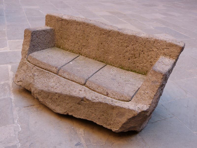 A rock sofa stock photo. Image of sofa, solid, design - 127500406