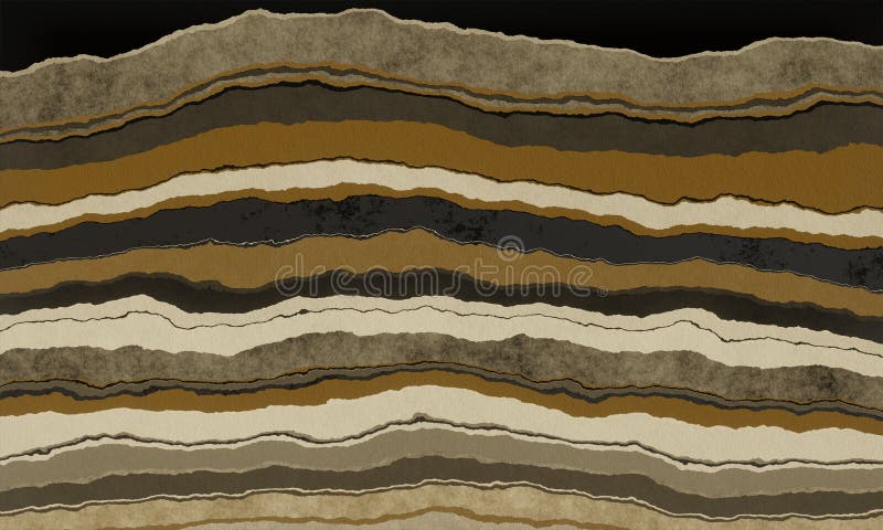 Rock and Soil Layers. Brown Layered Rock. Bedded Sandstone Stock ...