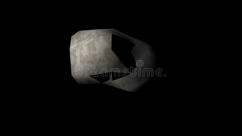 Rock Something Gray Texture Rotate Animation 3d Stock Footage - Video ...