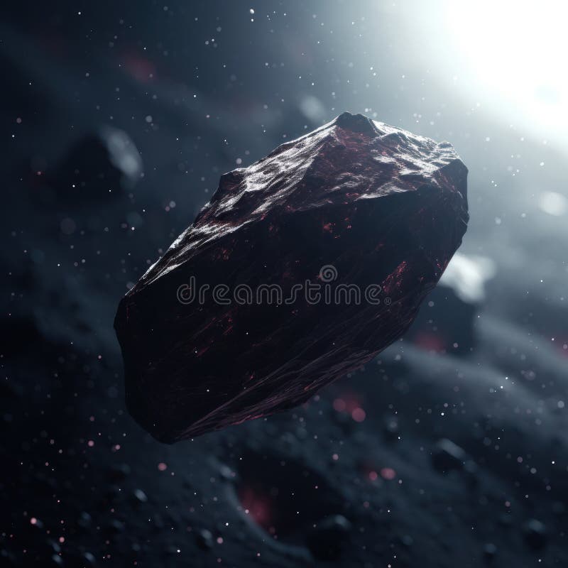 A rock in space stock illustration. Illustration of generated - 300223530