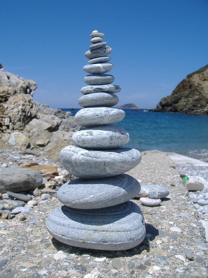 Rock stack stock photo. Image of peace, lucky, buddism - 3801366