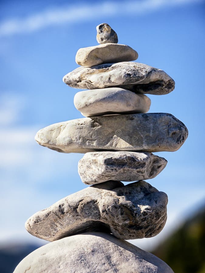 Rock stack stock photo. Image of group, blue, brown, small - 32022680