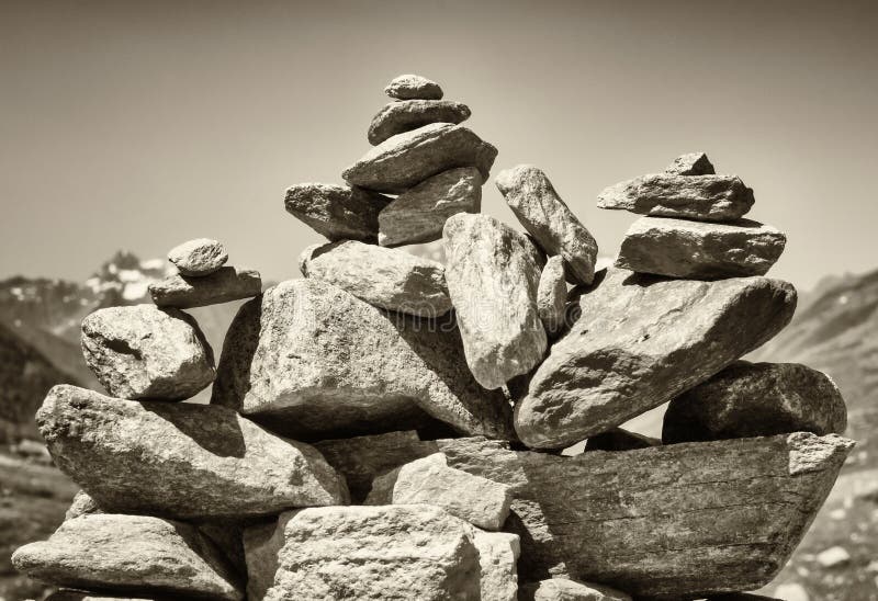Rock stack stock photo. Image of small, gray, built, idyllic - 35525914